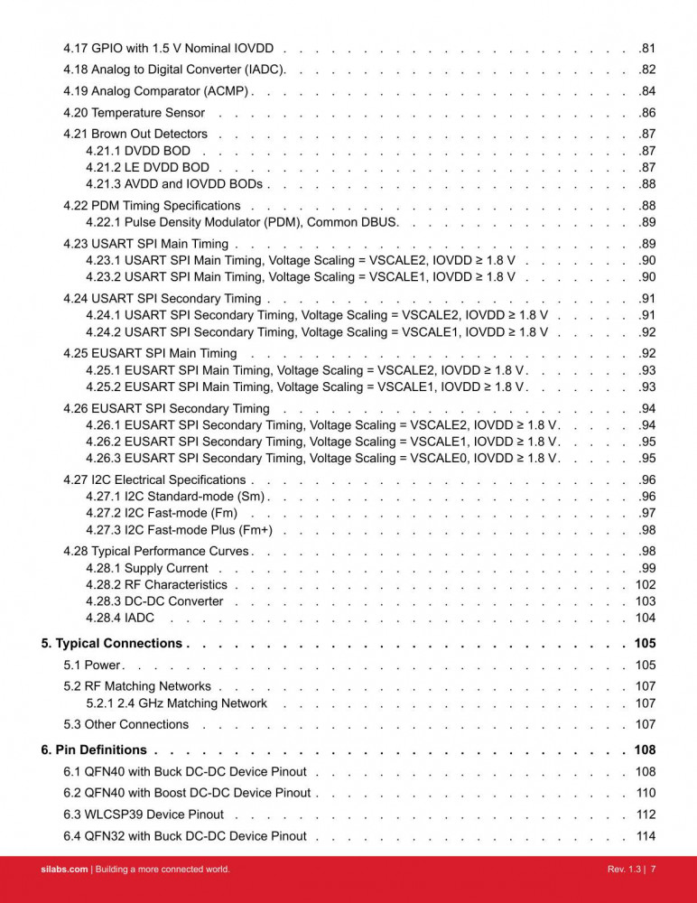 EFR32BG27 datasheet page 7
