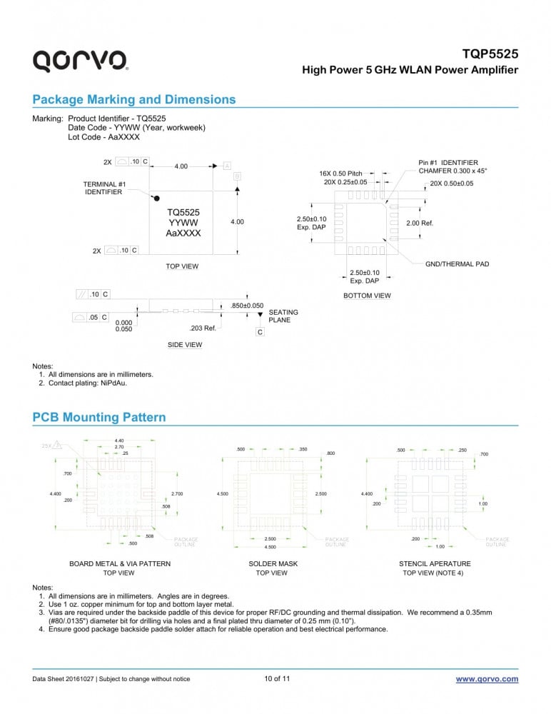TQP5525 datasheet page 10