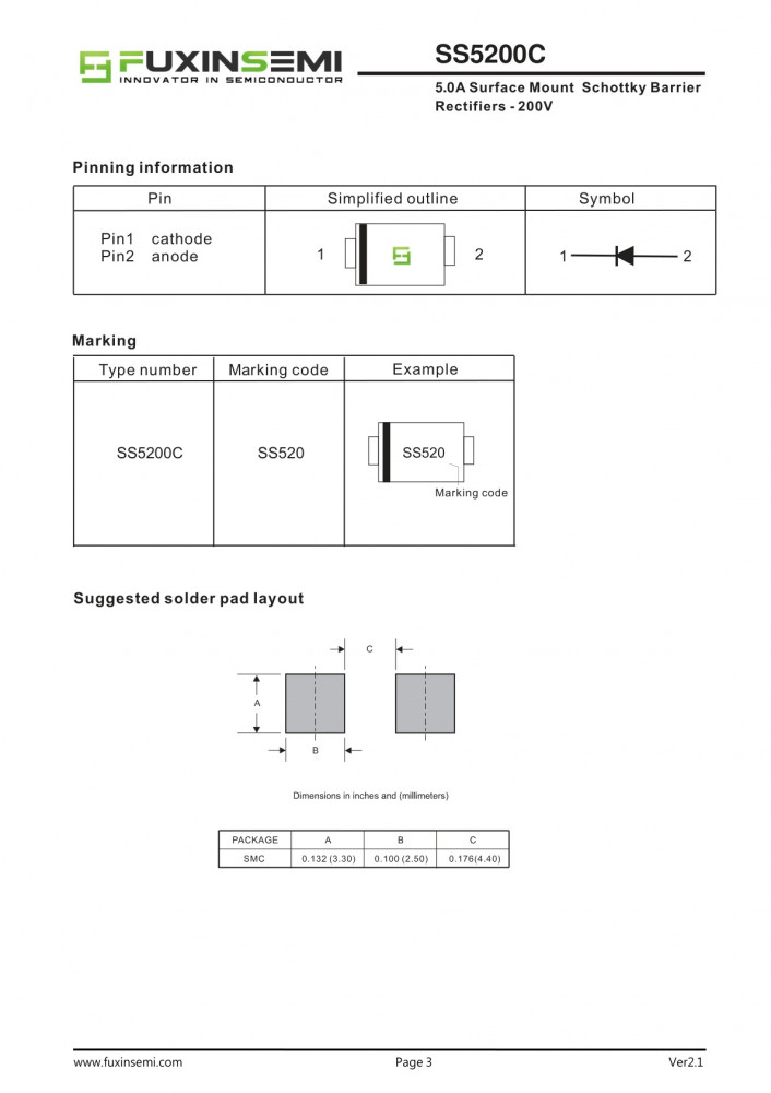 SS5200C datasheet page 3