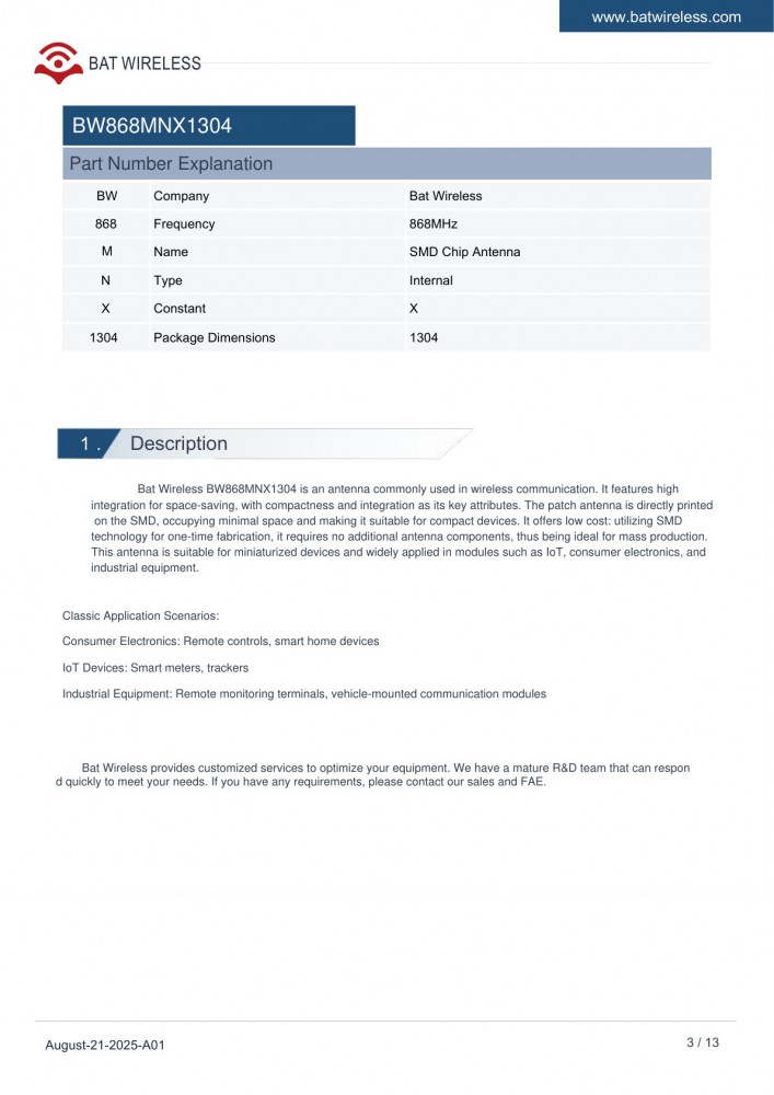 BW868MNX1304 datasheet page 3