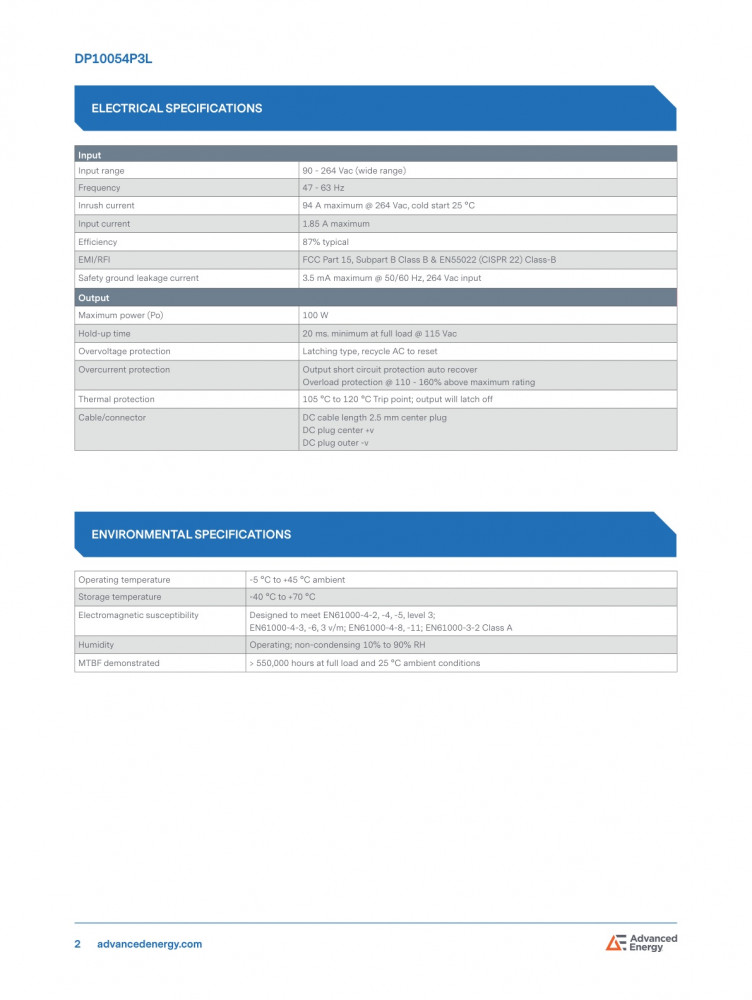 DP10054P3L product document page 2