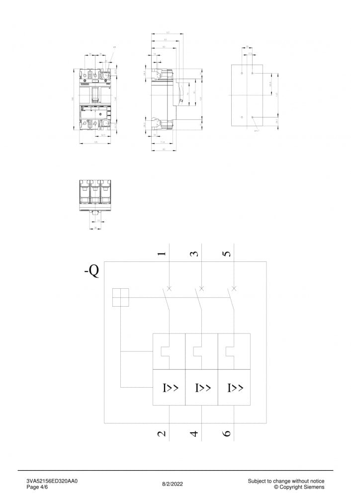 3VA5215-6ED32-0AA0 technical document page 4