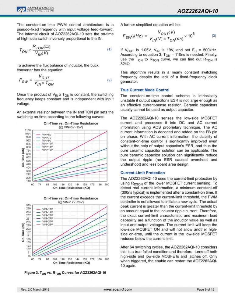 AOZ2262AQI-10 datasheet page 9