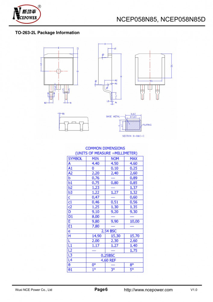 NCEP058N85 datasheet page 6