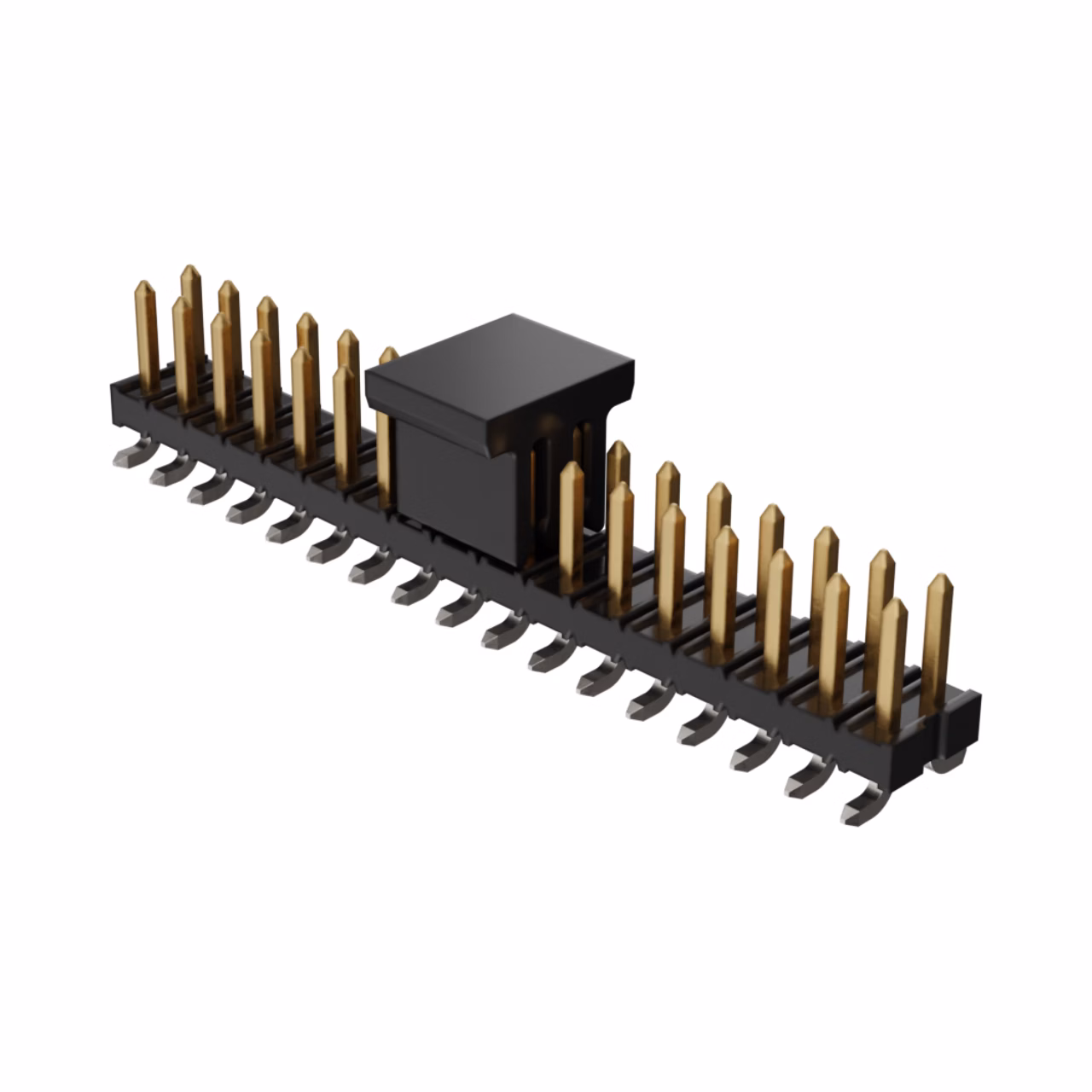 Milli-Grid Header, Vertical, Surface Mount, 34 Circuits, 0.38µm Gold (Au) Plating, Mating Pin Length 3.80mm, with Cap, Tape and Reel, Lead-Free for sale