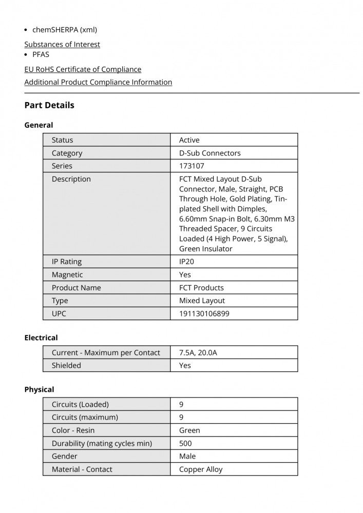 MOLEX 1731071213 technical drawing page 2