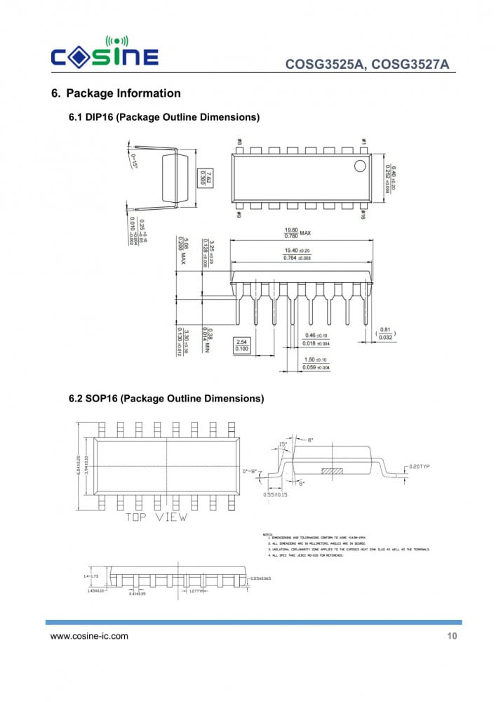 COSG3525ADWR2G datasheet page 10