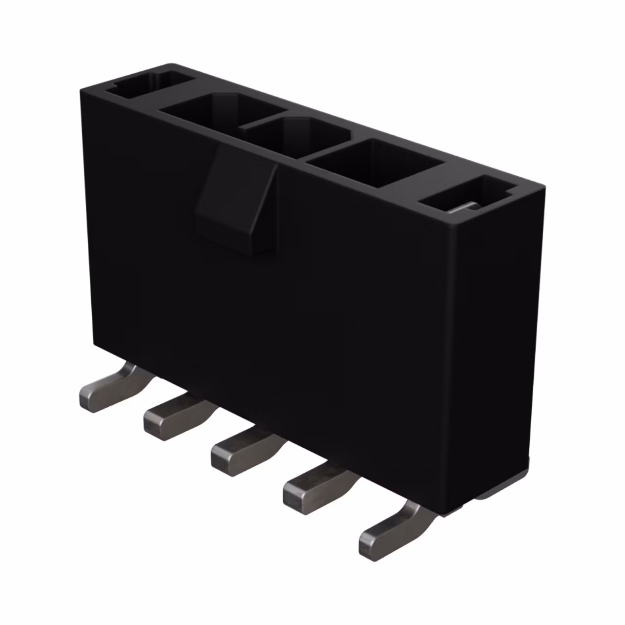 Mini-Fit Max Vertical Header, Single Row, Surface Mount, 3 Circuits, Matte Tin (Sn) Plating, Black, Glow-Wire Capable, Tape and Reel for sale