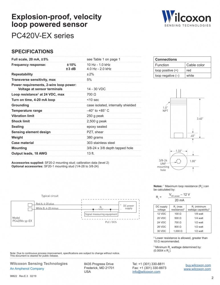 PC420V-EX series datasheet page 2