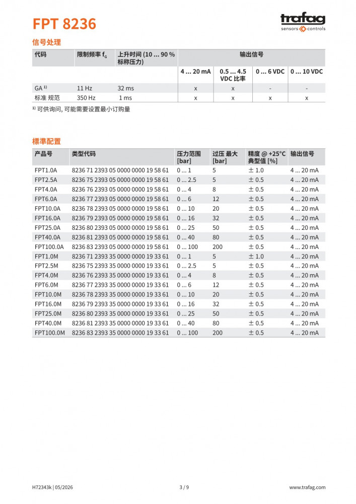 Trafag 8236 product document page 3