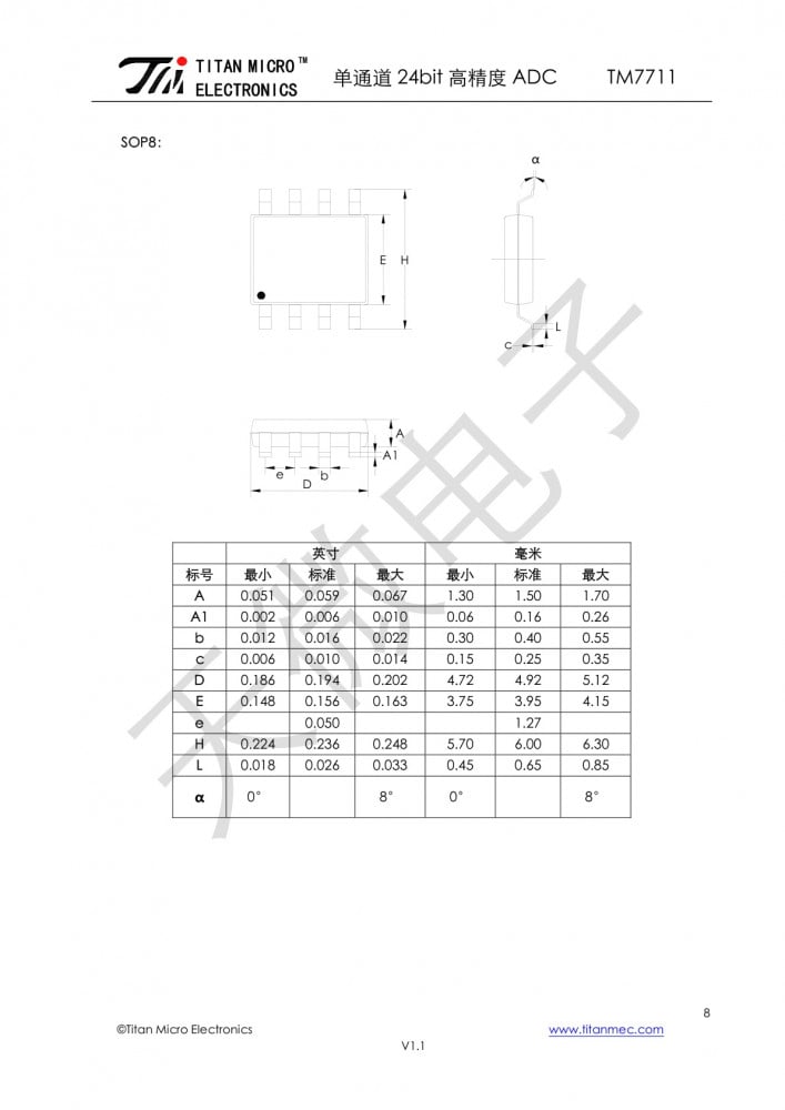 TM7711 datasheet page 8