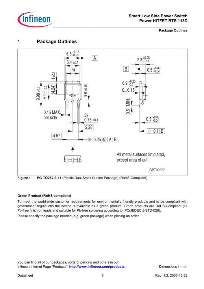 BTS118D datasheet page 9
