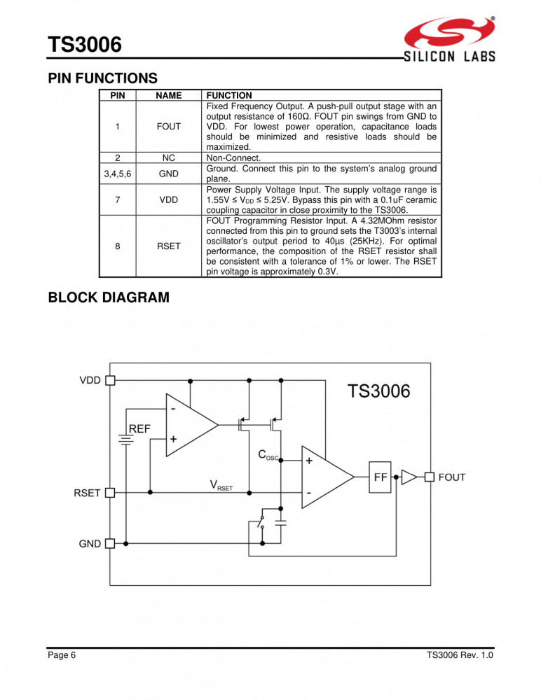 TS3006 technical document page 6