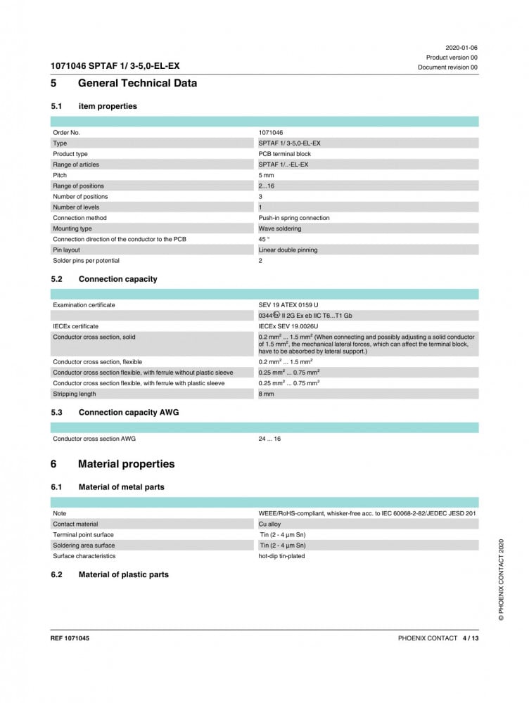 Phoenix Contact 1071046 datasheet page 4