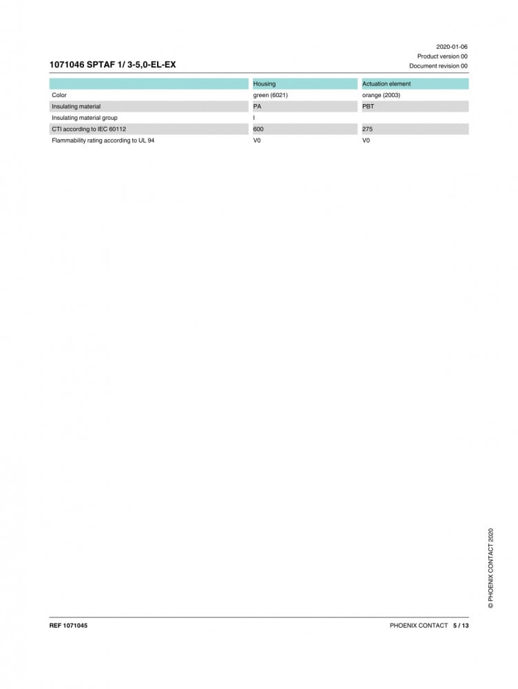 Phoenix Contact 1071046 datasheet page 5