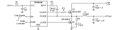 RT9624A - Single Phase Synchronous Rectified Buck MOSFET Driver