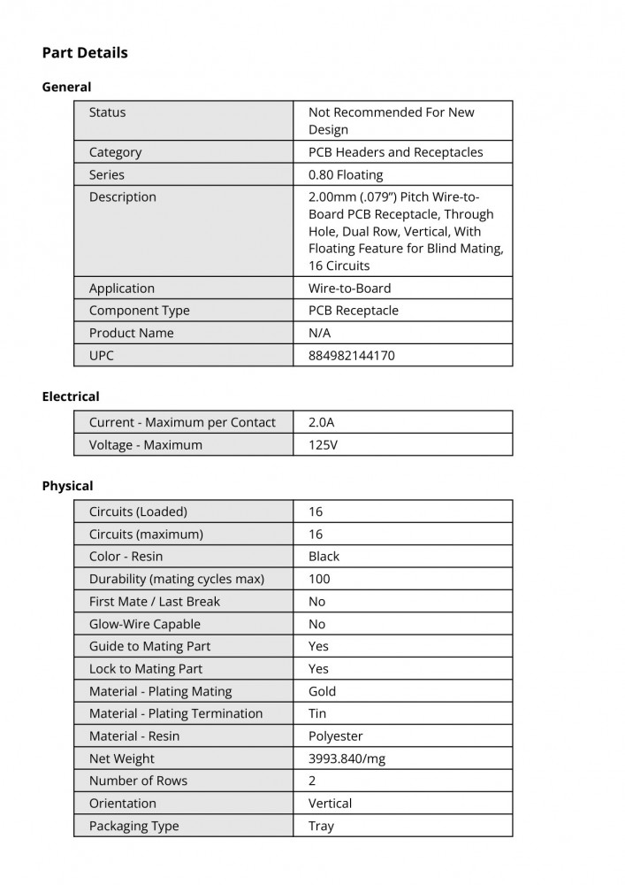 MOLEX 5035571600 product document image 2