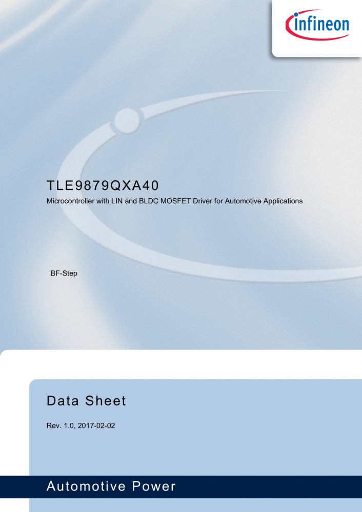 TLE9879QXA40 datasheet page 1
