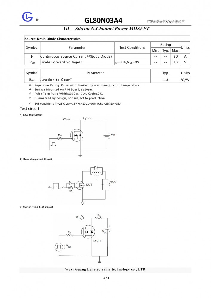 GL80N03A4 datasheet page 3