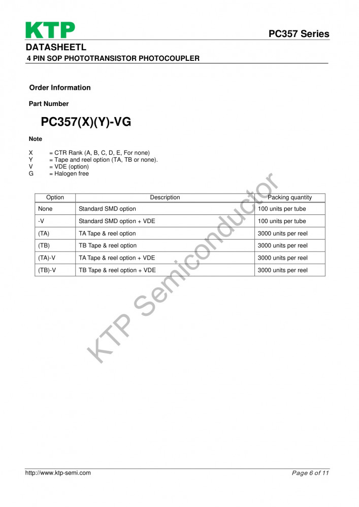PC357C datasheet page 6