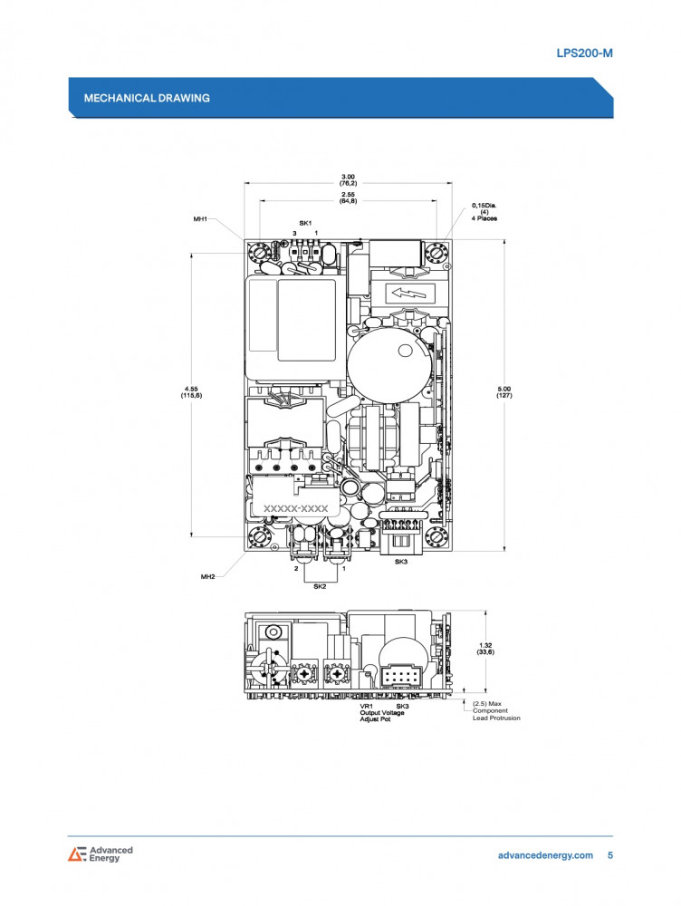 Artesyn LPS200-M series datasheet page 5