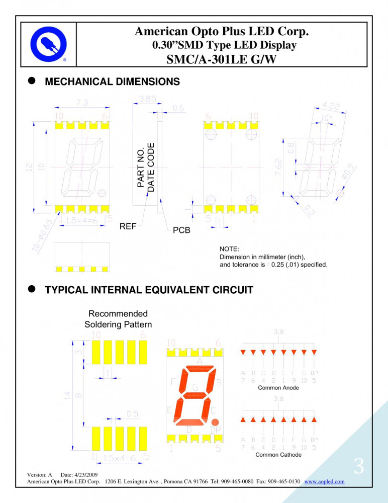 SMC301LE datasheet page 3