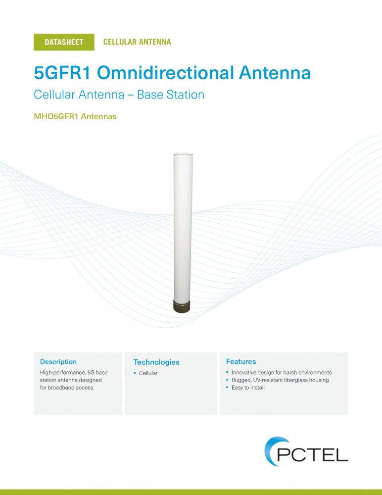 MHO5GFR1 technical document page 1
