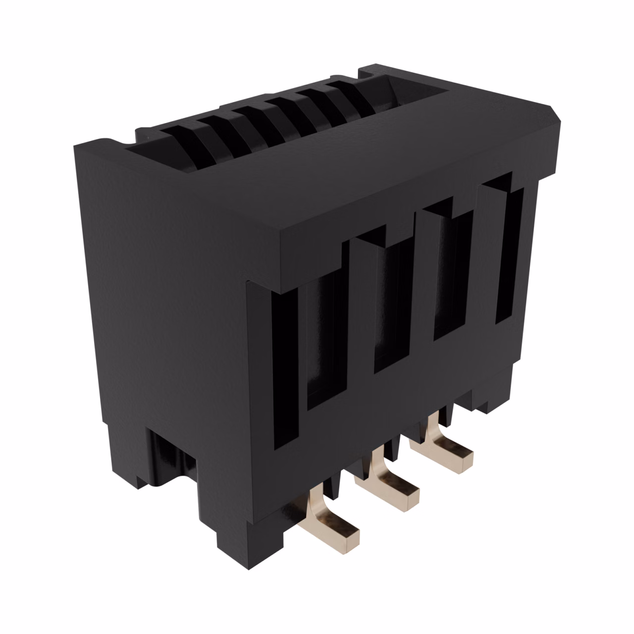 Easy-On FFC/FPC Connector, 0.50mm Pitch, Surface Mount, Vertical, Non-ZIF, Reverse Footprint, Tin Bismuth Plating, Long Terminal Type, Black, 6 Circuits for sale