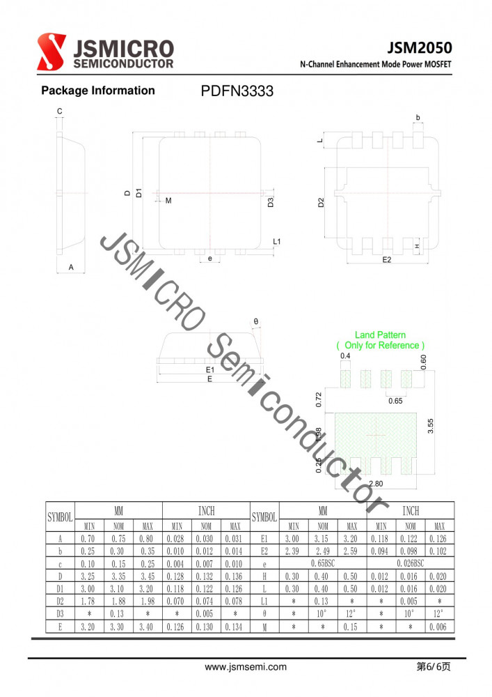 JSM2050 datasheet page 6