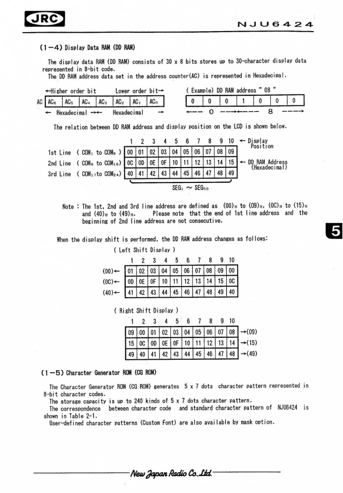 NJU6424 datasheet page 7