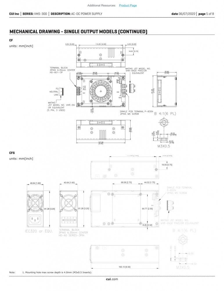 VMS-300-15 datasheet page 5