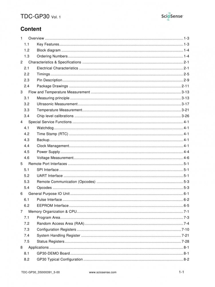 TDC-GP30 datasheet preview, page 5