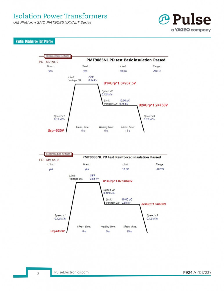 PMT9085 series mechanical drawing
