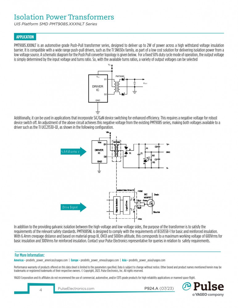 PMT9085 series tape and reel information