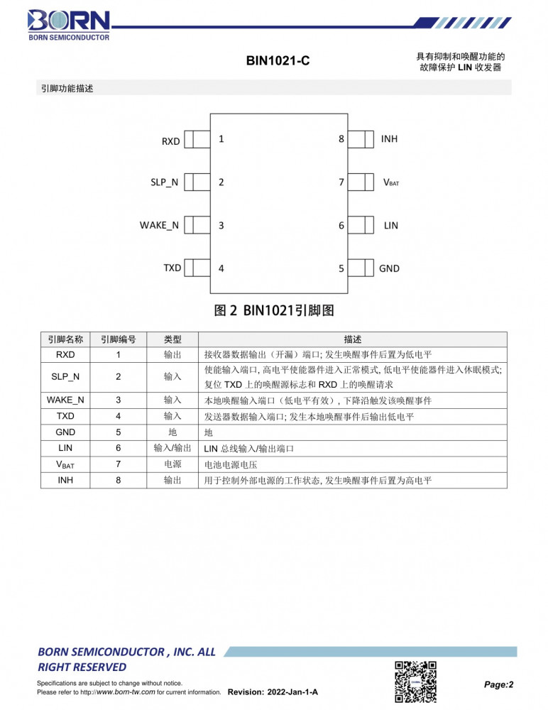 BIN1021S-C datasheet page 2