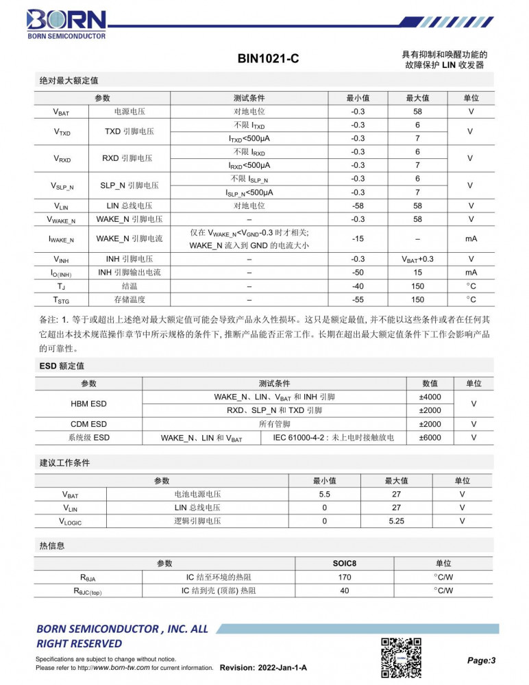 BIN1021S-C datasheet page 3