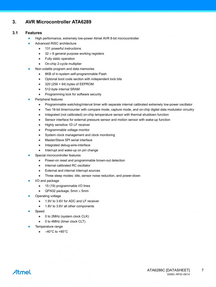 ATA6286C-PNPW datasheet page 7