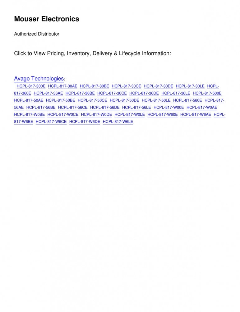 HCPL-817 datasheet page 8