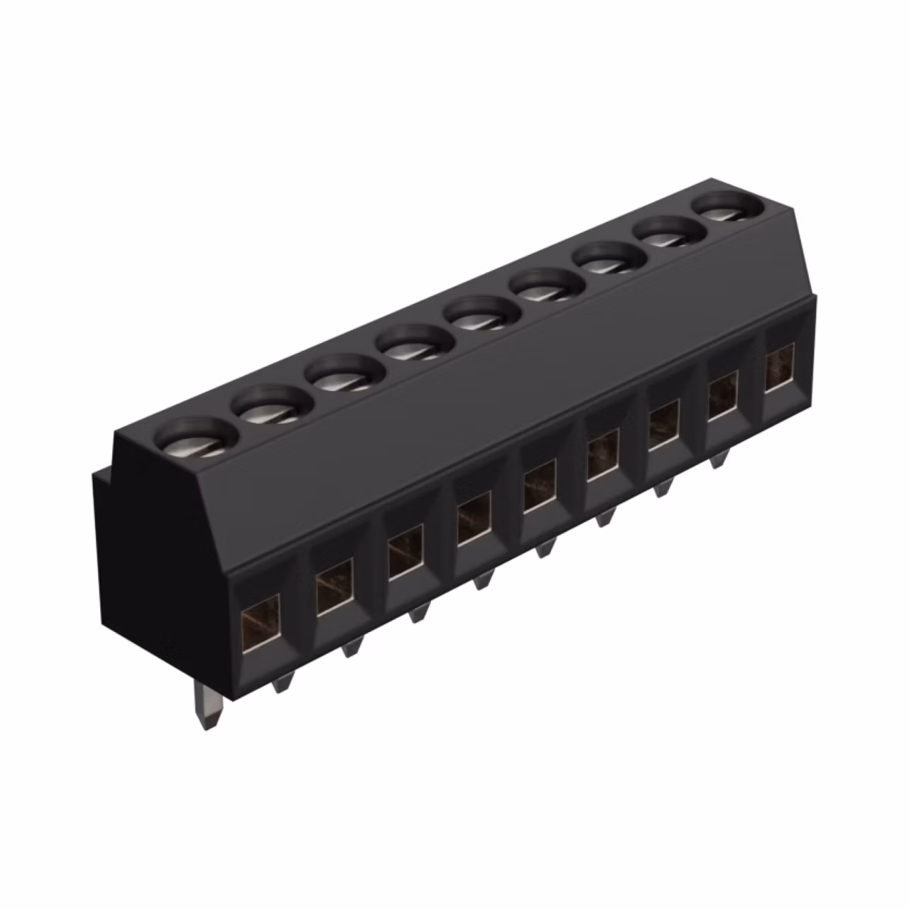 3.50mm Pitch Beau Eurostyle Fixed Mount PCB Terminal Block, 9 Circuits for sale