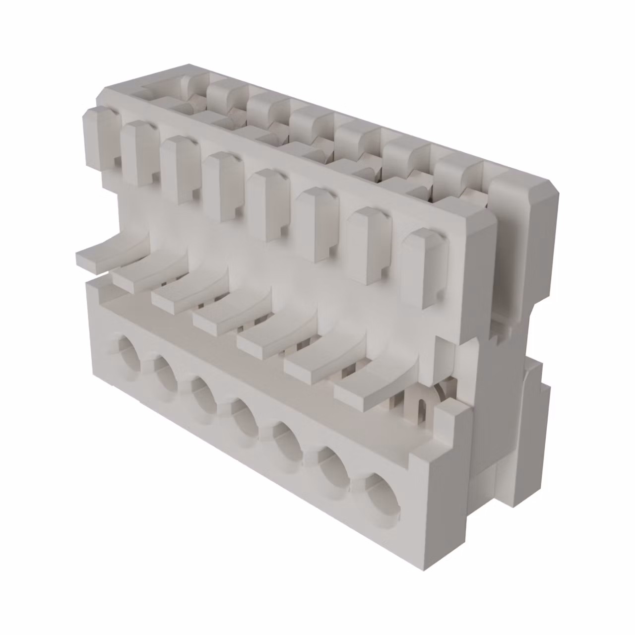 Appli-Mate RAST 2.5 Female Connector, 2.50mm Pitch, 7 Circuits, All Position Keys, 1 Closed and 1 Open Endwall for sale