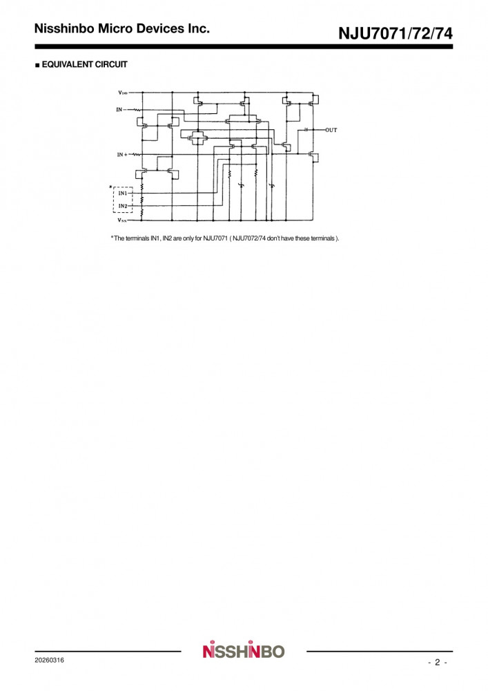 NJU7072 technical document page 2