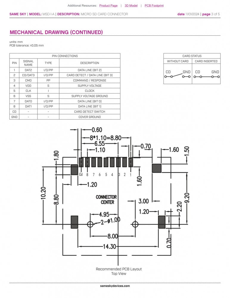 MSD-1-A datasheet page 3