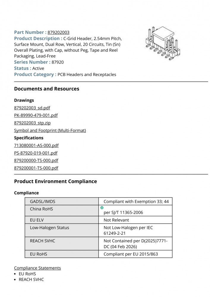 879202003 technical document page 1