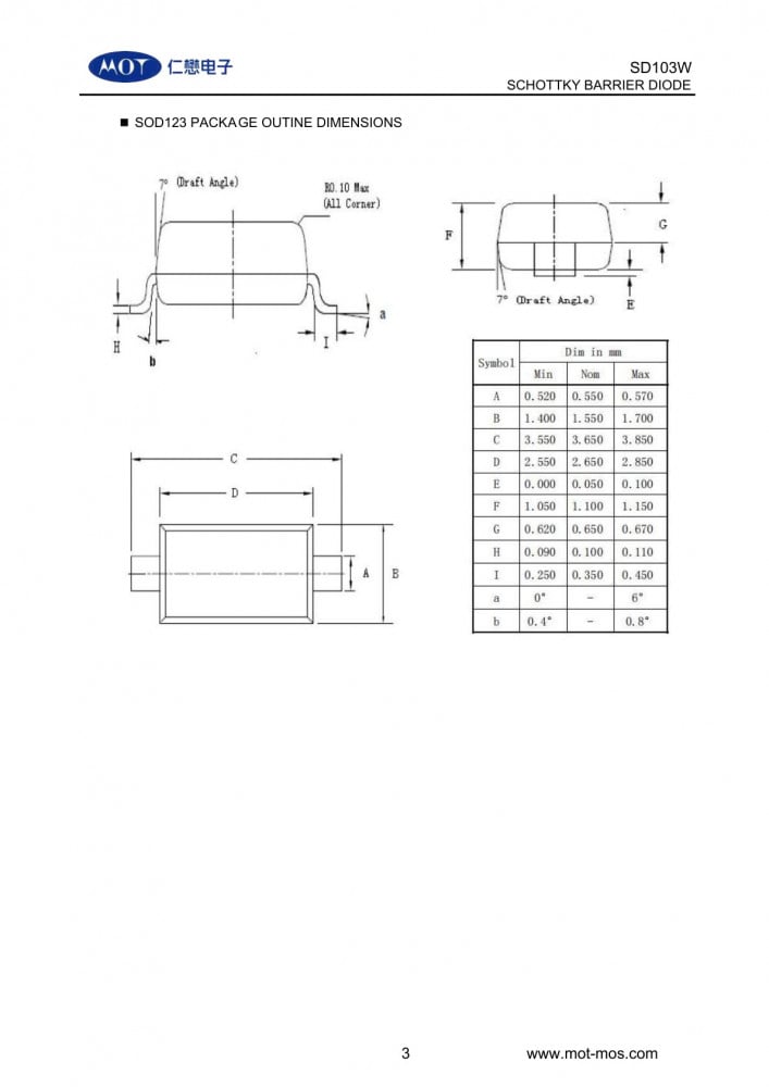 MOT SD103W technical document page 3