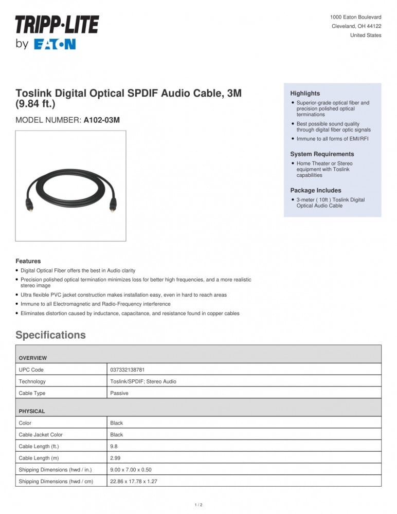 A102-03M technical document page 1