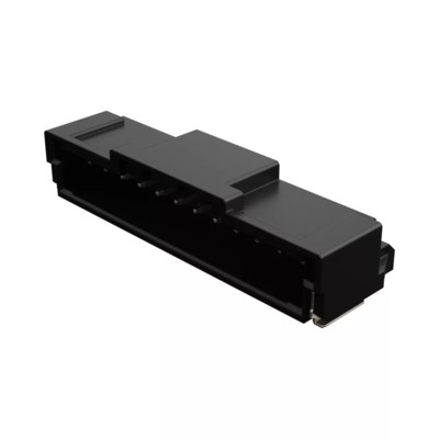 DuraClik Wire-to-Board Header, Single Row, Right-Angle, 12 Circuits, Tin  (Sn) Plating, Black for sale