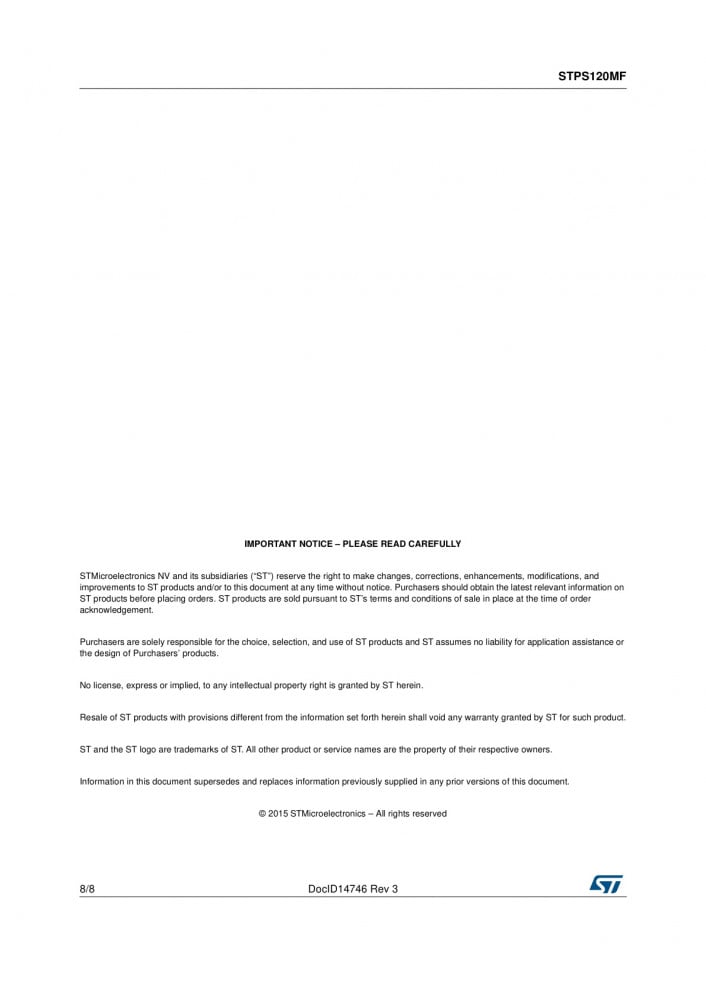 STPS120MF datasheet page 8