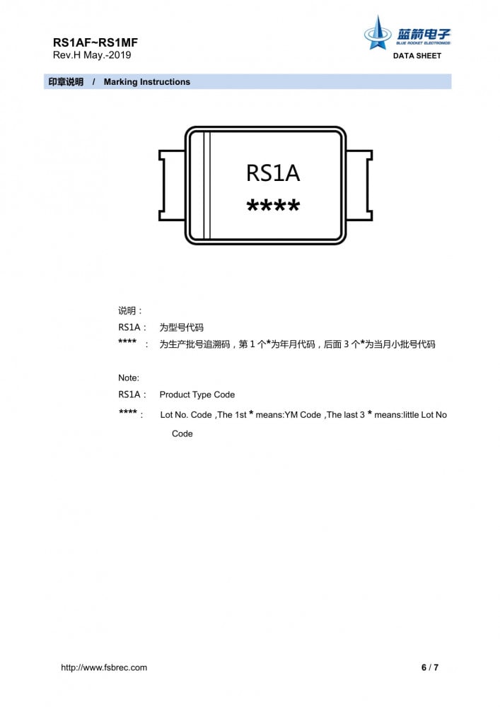 RS1MF datasheet page 6