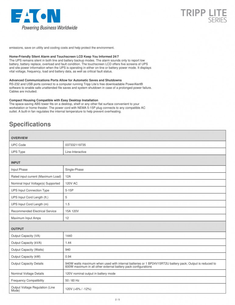 OMNIVS1500XL product document image, page 2