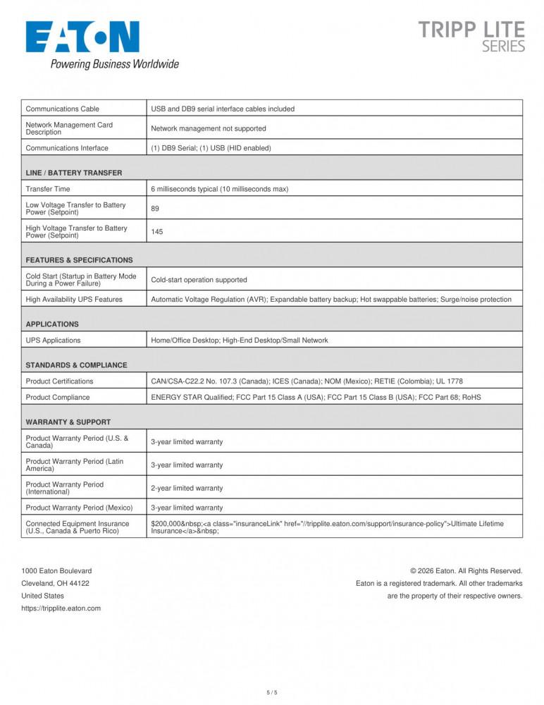 OMNIVS1500XL product document image, page 5